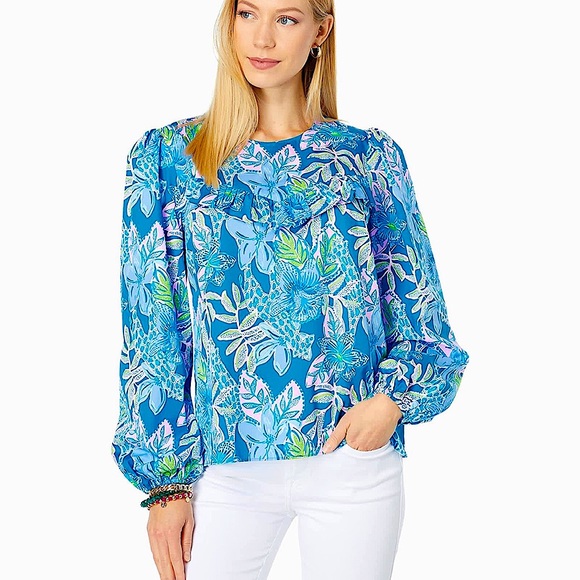 Lilly Pulitzer | Tops | Lilly Pulitzer Bernadette Top | Poshmark